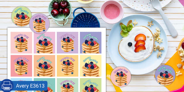 Pancake Day - Shrove Tuesday - Celebration Stickers - Twinkl