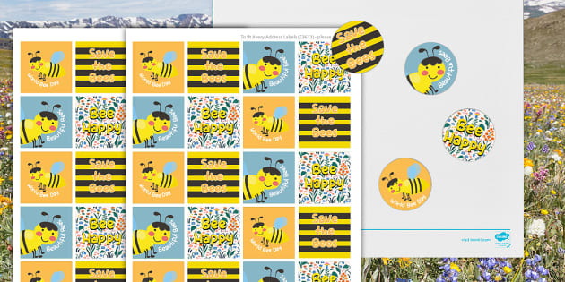 World Bee Day - Printable Decorative Stickers - Twinkl
