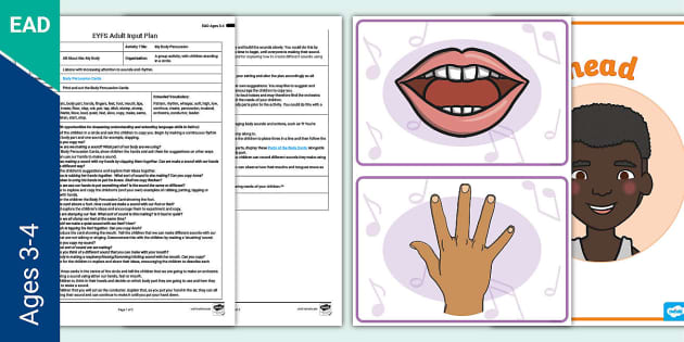 EYFS My Body Percussion Adult Input Plan and Resource Pack
