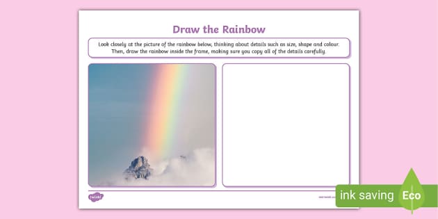 * NEW * Draw the Rainbow Art Activity (teacher made)