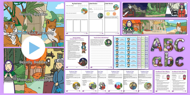 Whole School Beastly Baddies Themed Reading Day Activity Pack