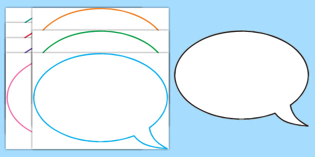 Editable Speech Bubbles - speech, bubbles, editable, bubble
