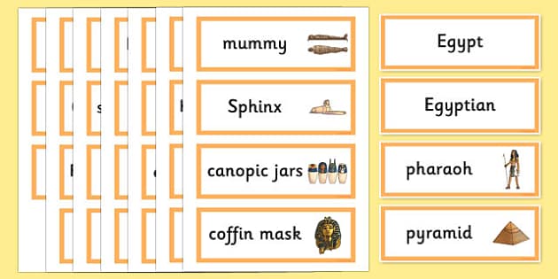 FREE! - Ancient Egyptian Word Cards - Ancient Egyptian, history, Egyptians