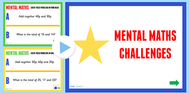 KS2 Mental Maths Challenge PowerPoint