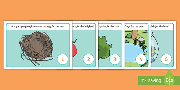 FREE! - Counting Playdough Mats (teacher made) - Twinkl