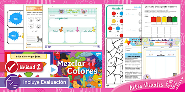 Artes Visuales | Mezcla de Colores | 1° | Unidad 2