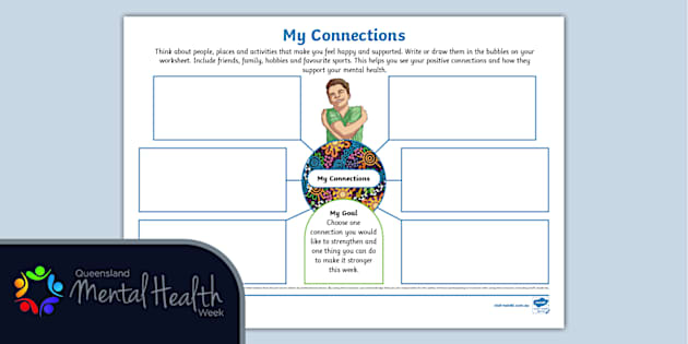 My Connections My Mental Health Brainstorm Activity