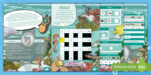 Escape Room: Bajo el mar - Twinkl Board Games