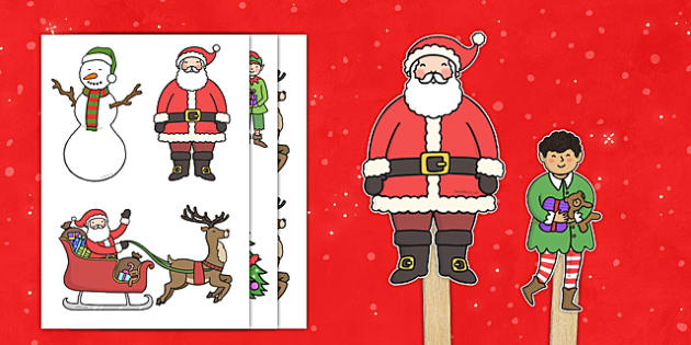 Christmas Stick Puppets