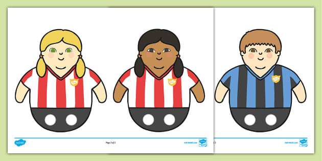 Footballer Finger Puppets Templates To Print - Parents