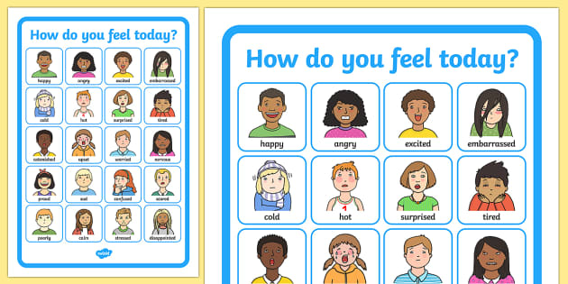 How Do You Feel Today Emotions Chart ESL Emotions Chart How Do You Feel Today Emotions Chart ESL Emotions Chart