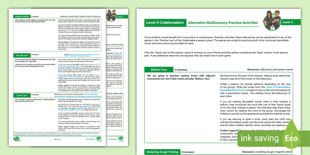 Level 4 Codebreakers | KS2 Multisensory Phonics Intervention