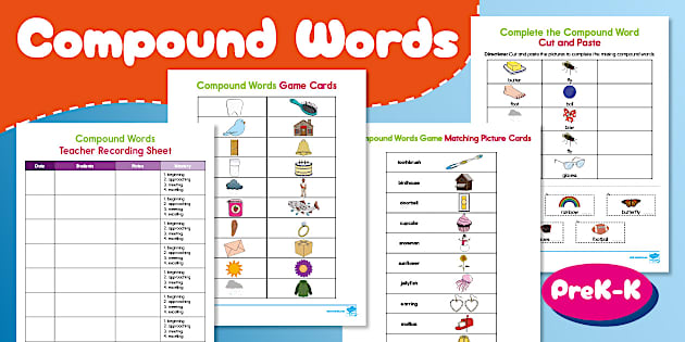 Compound Words Small Groups Activity for PreK-K - Twinkl