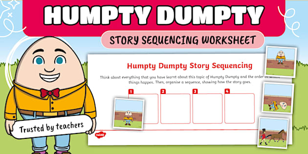 Humpty Dumpty Story Sequencing Worksheet