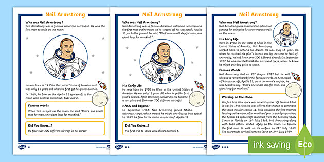 Neil Armstrong Facts For Kids Neil Armstrong Biography