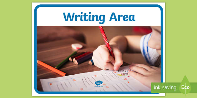 👉 Writing Area Photo Sign (teacher made)