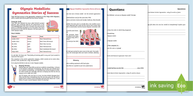 Olympic Medallists: Gymnastics Stories of Success UKS2