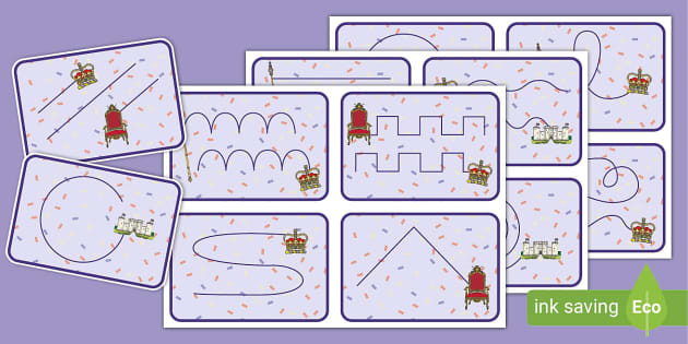 Kings and Queens Mark-Making Pattern Cards - Twinkl Kings and Queens Mark-Making Pattern Cards - Twinkl