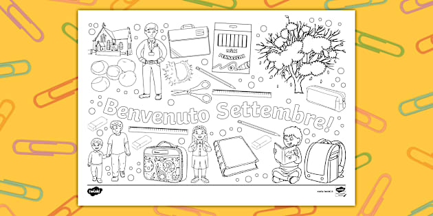 Benvenuto Settembre (teacher made) - Twinkl