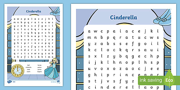 Cinderella Wordsearch (teacher made) - Twinkl