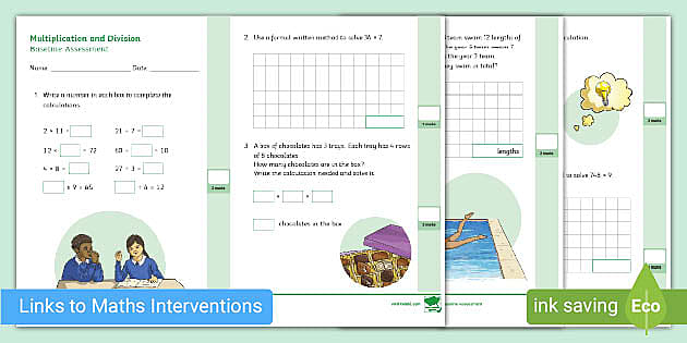 👉 Year 5 Multiplication and Division Baseline Assessment