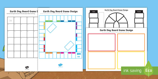 Earth Day Board Game Design Activity (teacher made)