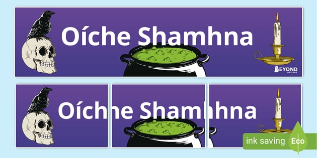 Oíche Shamhna (Display Banner) (teacher made) - Twinkl