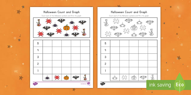 Halloween Count and Graph Activity | PreK-1 Math | Twinkl
