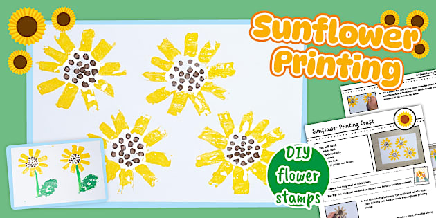 Sunflower Printing Craft
