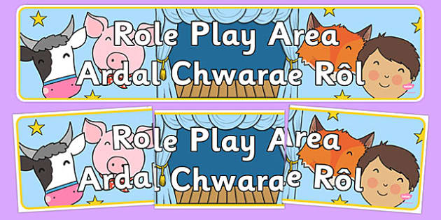 Role Play Area Sign Welsh Translation (teacher made)