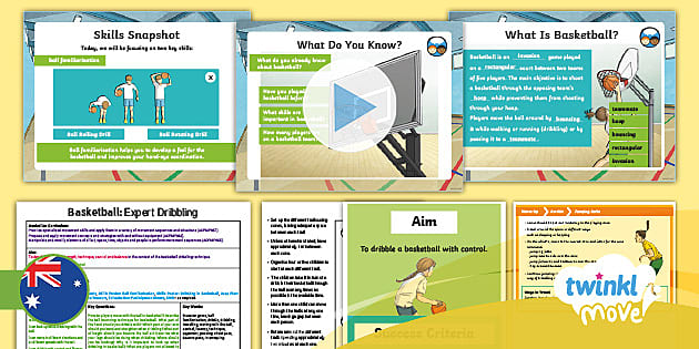 Move PE Year 5 Basketball Lesson 1: Expert Dribbling Lesson Pack