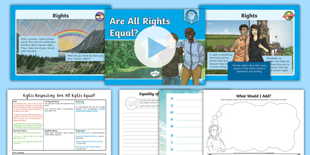 Citizenship LKS2 Respecting Rights Lesson 2: Are All Rights Equal? Lesson