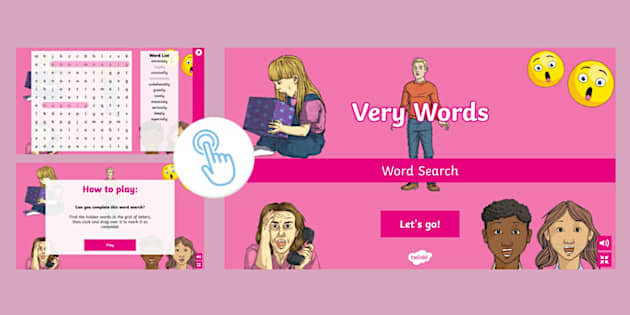 Very Words Word Search (teacher made) - Twinkl