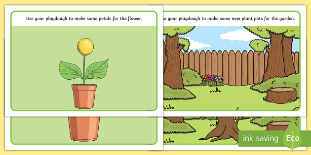 Garden Playdough Mats (teacher made)