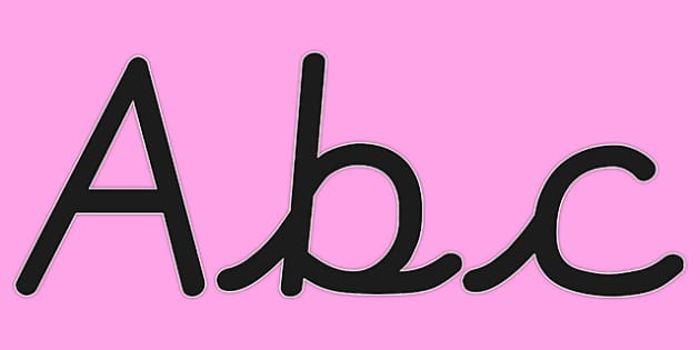  Cursive Lettering Display Display Resources Twinkl