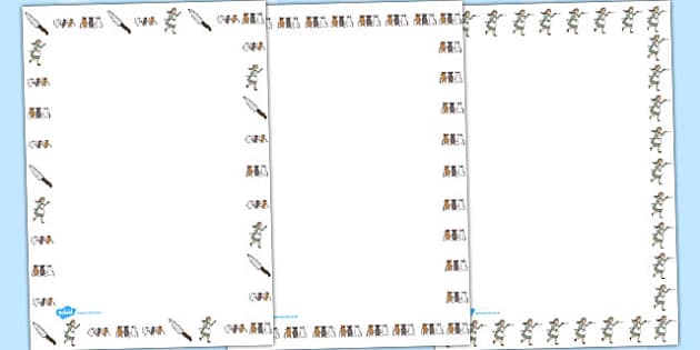 FREE! - Three Blind Mice Page Borders (teacher made)