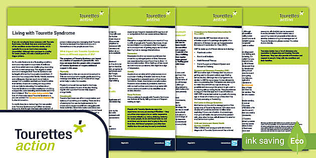 Living with Tourette Syndrome (teacher made) - Twinkl