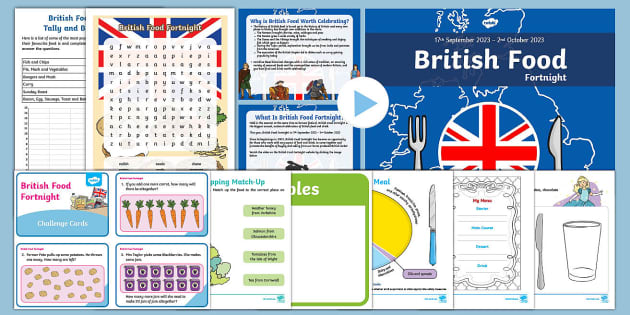 KS1 British Food Fortnight Activity Pack - Twinkl