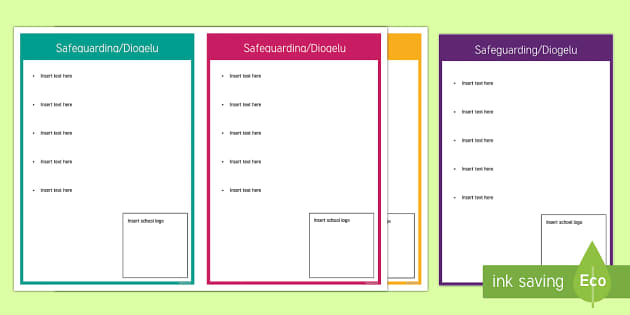 Safeguarding in early years settings for School Staff Information Cards