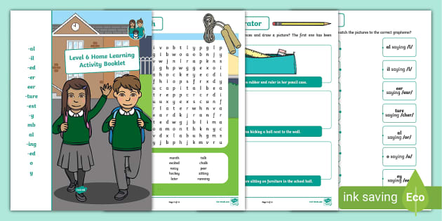 Back to School Phonics Level 6 Revision Booklet 2 - Twinkl
