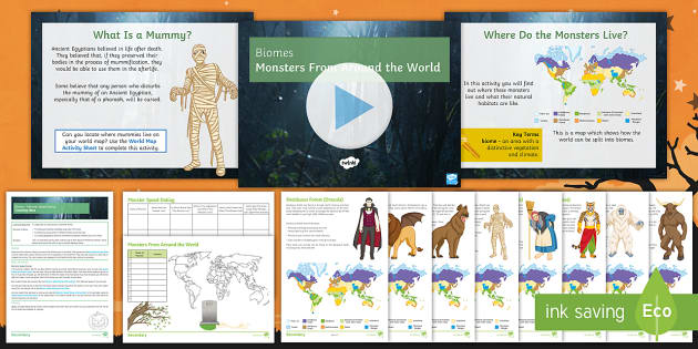 Biomes: Monsters from around the World Lesson Pack