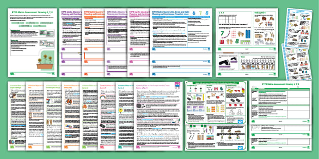 Kindergarten Maths Planning and Assessment Pack Growing 6, 7, 8