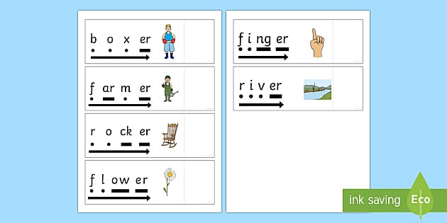 Letters and Sounds 'er' - Phase 3 Digraph Phonics Activity