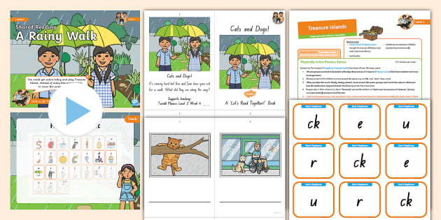 Twinkl Phonics Level 2: Week 4 Lesson 5 Pack 'ck, e, u, r'