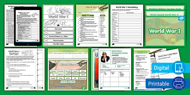 World War I Lesson Pack for 6th-8th Grade - Twinkl