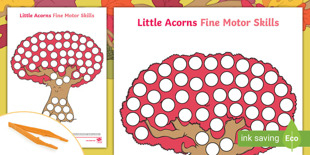 Little Acorns Fine Motor Skills Activity | Twinkl - Twinkl