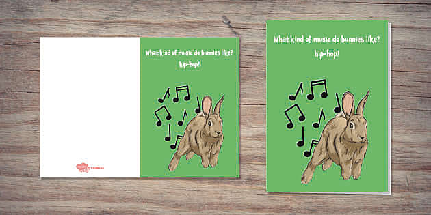 Bunnies Joke Card | Twinkl Party (teacher made) - Twinkl