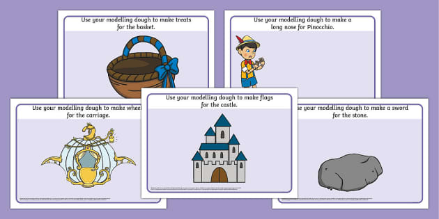 Traditional Tales Themed Modelling Dough Mats (teacher made)