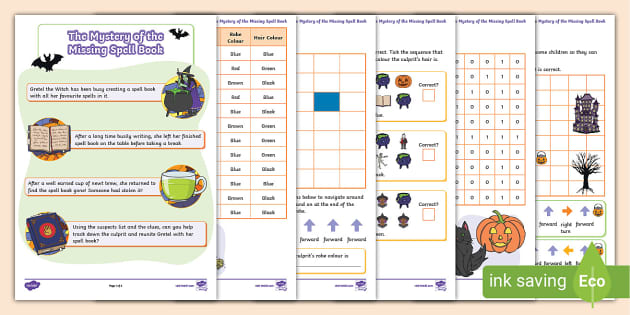 Unplugged Coding Halloween Activities | Mystery | Twinkl KS1 Unplugged Coding Halloween Activities | Mystery | Twinkl KS1