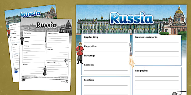 Russia Fact File Template (creat de profesori) - Twinkl
